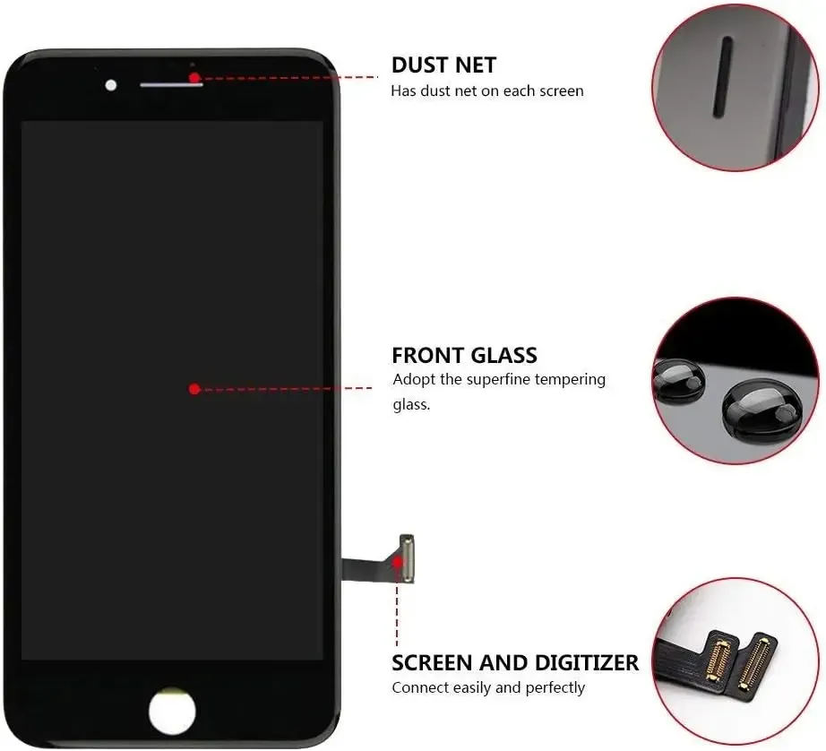 DHgate.com:A+++ iPhone 7 Plus LCD Screen Replacement with 3D Touch ...