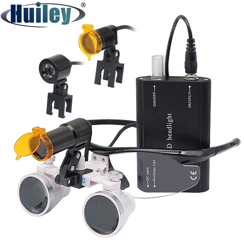 Dental Headlight 5W LED - Rechargeable Loupe Light With Filter & Belt ...