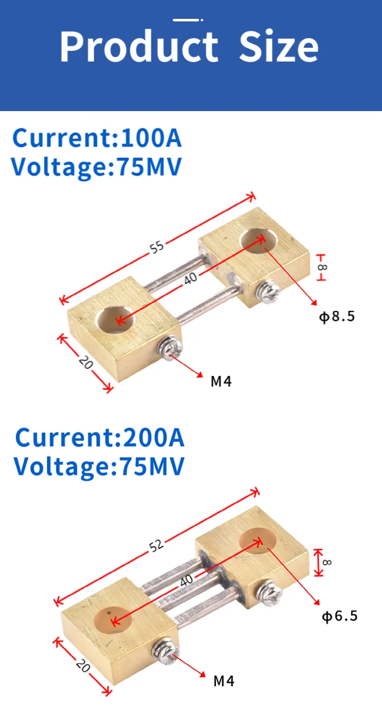 FL A Shunt MV Welding Machine Brass Resistor DC Current Shunts For ...