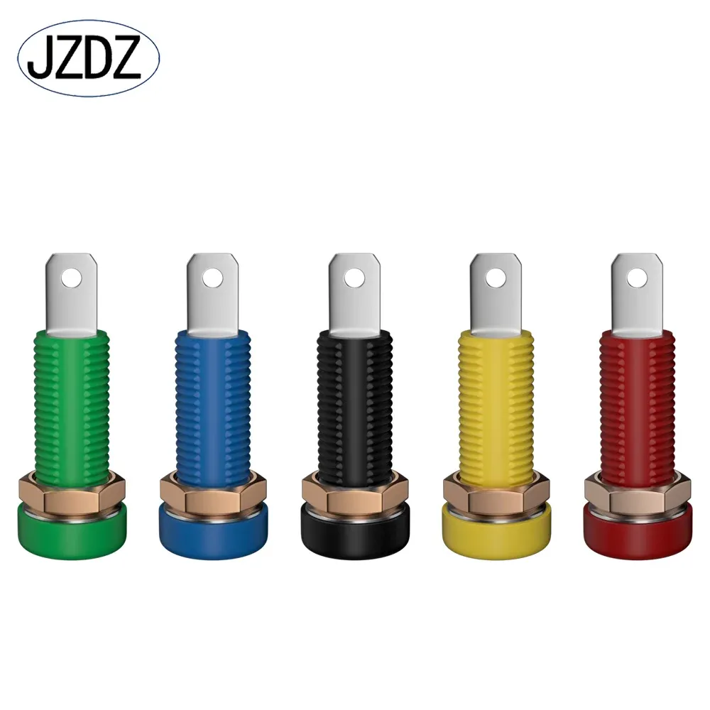 JZDZ 4mm Banana Socket Binding Post Nut Electrical Connector Terminal ...