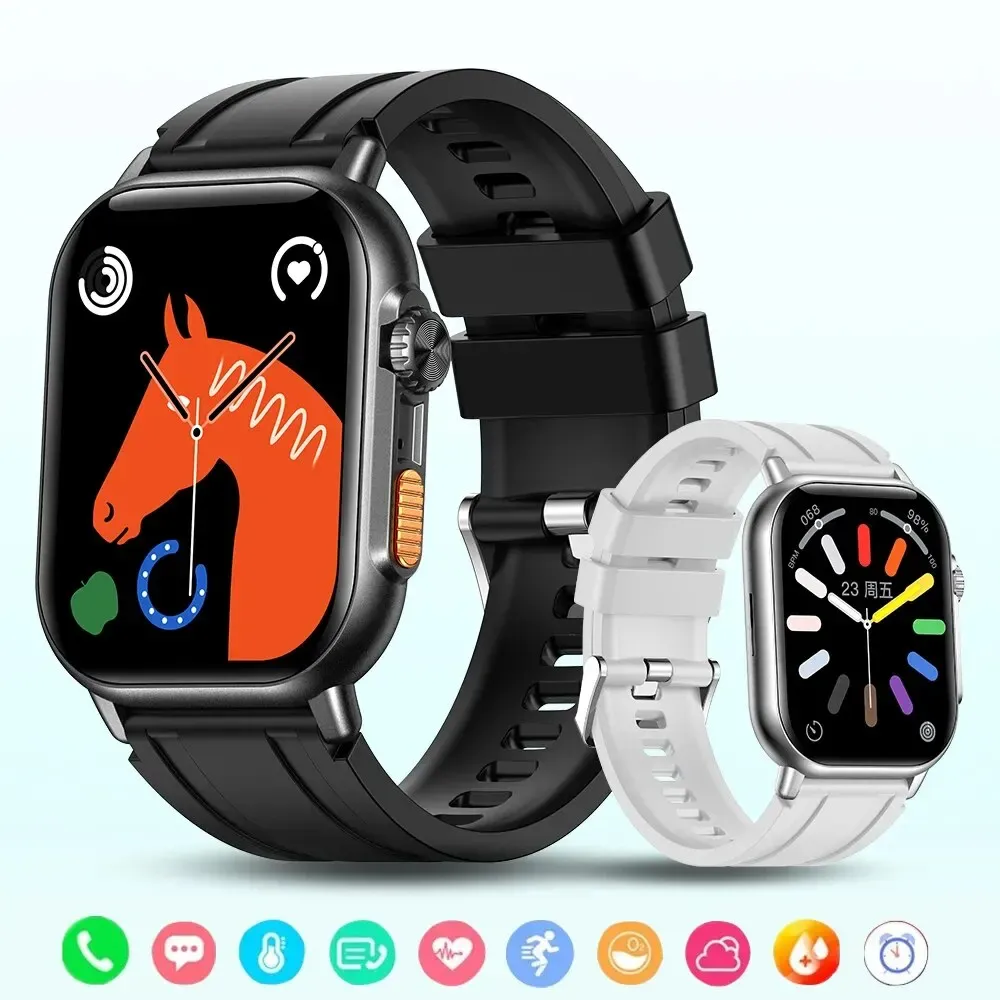 IWO Pro TK23 Smartwatch for Men: 2.02'' HD Touch Screen, Bluetooth ...