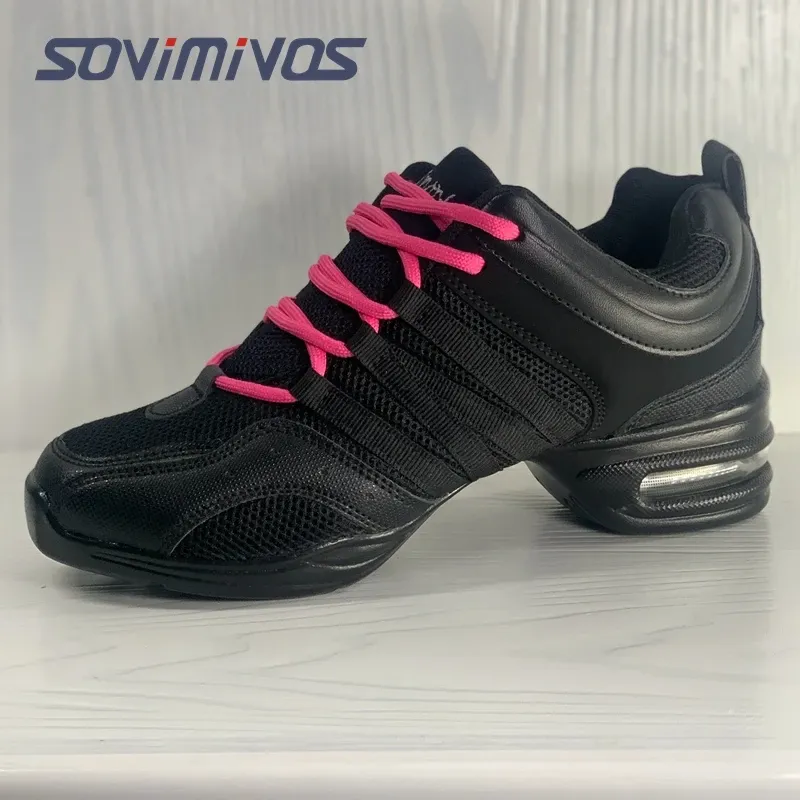 Soft Breathable Outsole Jazz Dance Sneakers for Women's Ballroom Dance ...