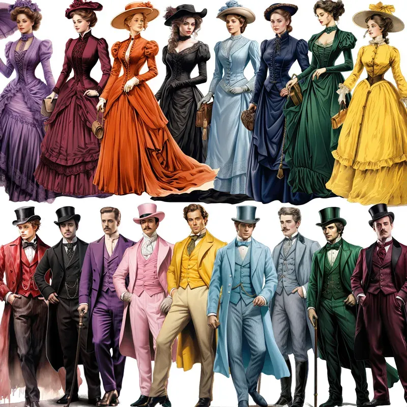 Victorian Gentlemen And Ladies Stickers Decorative... From Ddmylovely ...