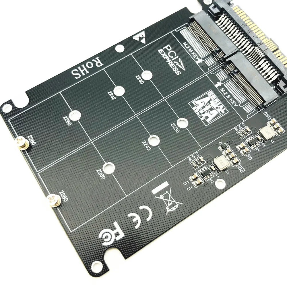 M.2 SATA Adapter: 2-in-1 NVMe & NGFF SSD to U.2 SFF-Ie M2 Adapter for ...