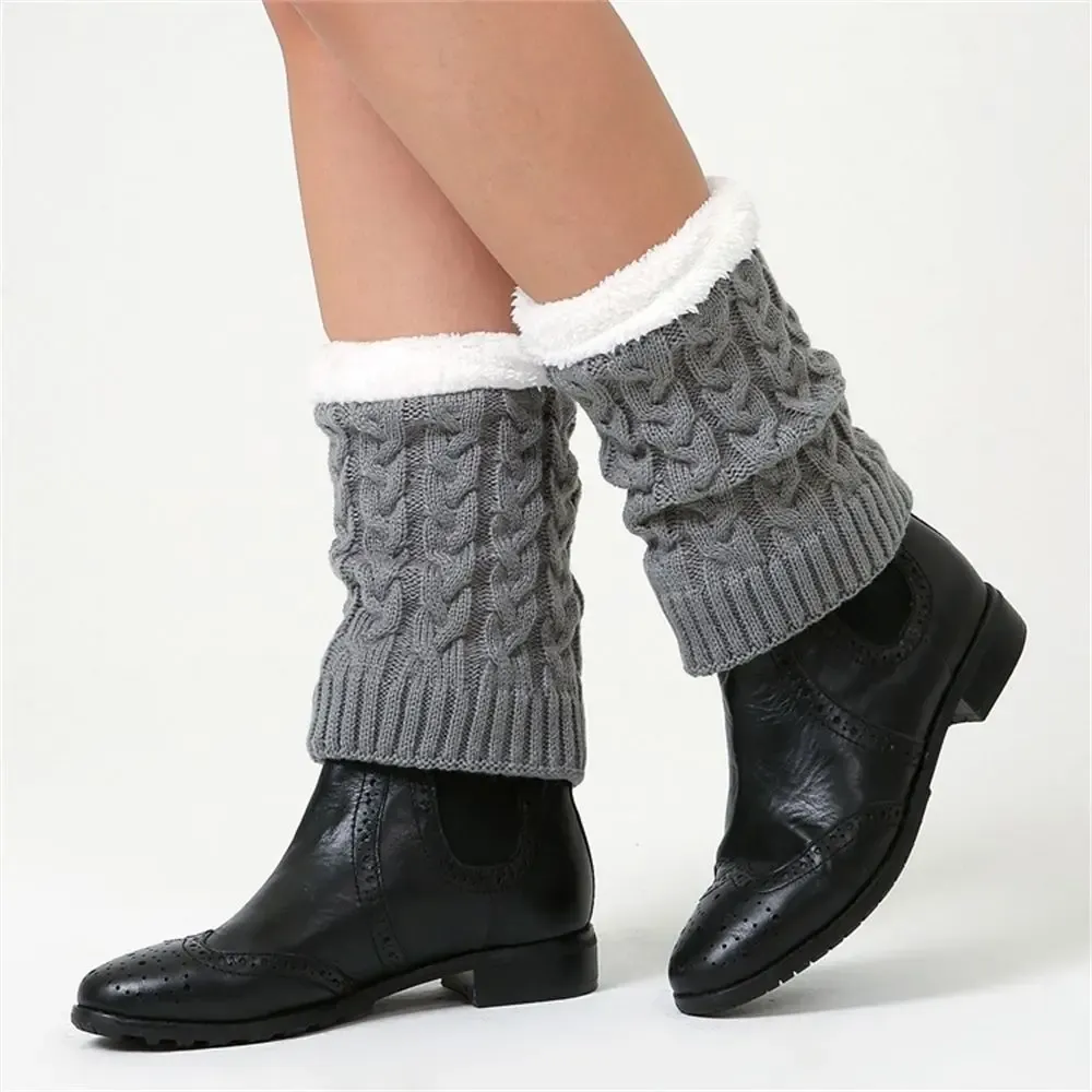 DHgate.com:Women Winter Ankle Leg Warmers Plus Fleece Crochet Knitted ...