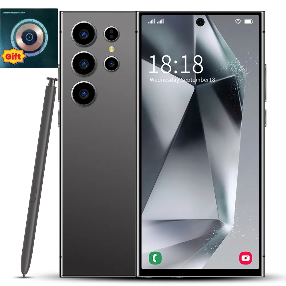 Ultra 2024 S24 Wireless Charging Smartphone 5G 7.0HD 16GB+1T Dual Sim ...