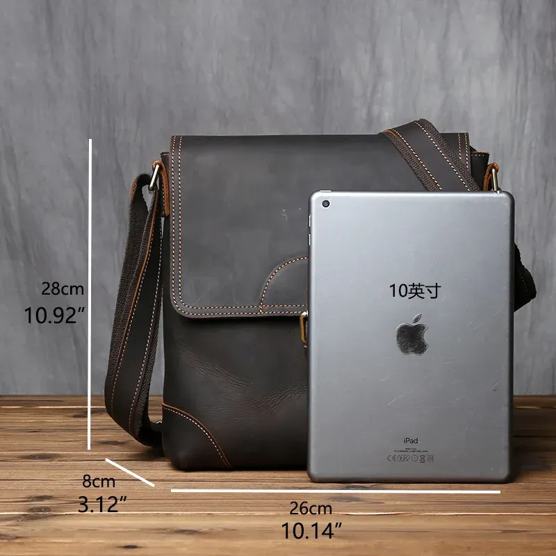 DHgate.com:NZPJ Top Layer Cowhide Leather Messenger Bag for Men ...