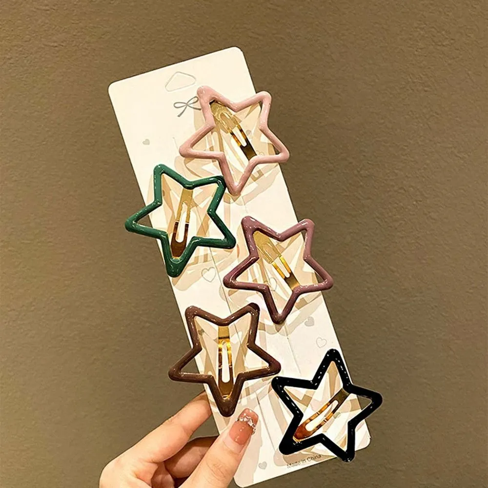 Cute Clips For Hair, Colorful Star Hair Clips: Sweet Hairpins For Girls ...