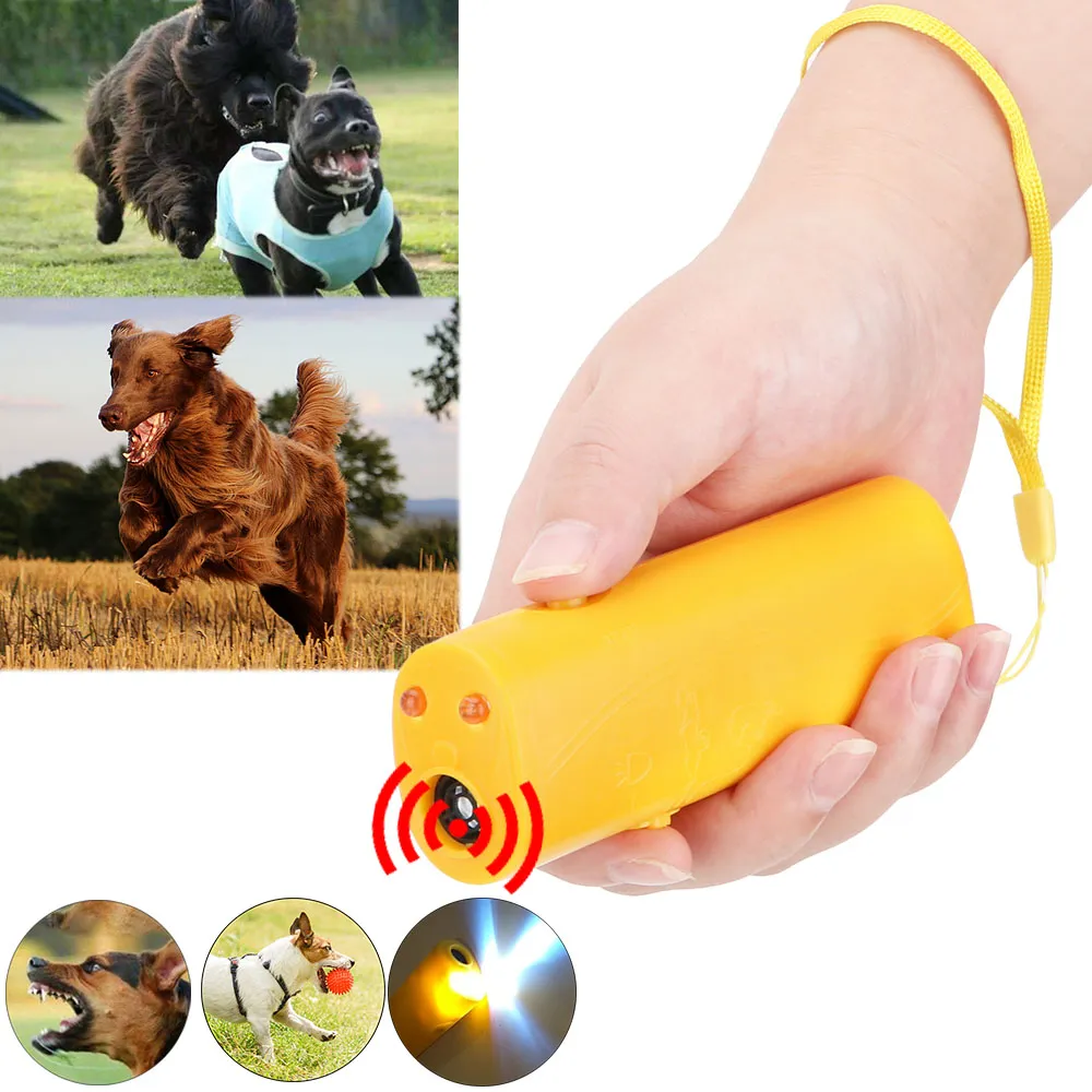 Ultrasonic Animal Repeller 3-in-1 Dog Barking Control Device for Living ...