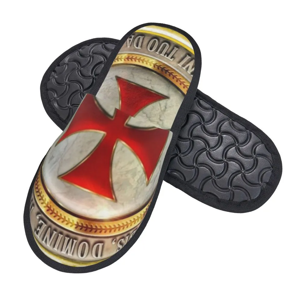 Medieval Templar Cross House Orthopedic Slippers For Women Soft And ...