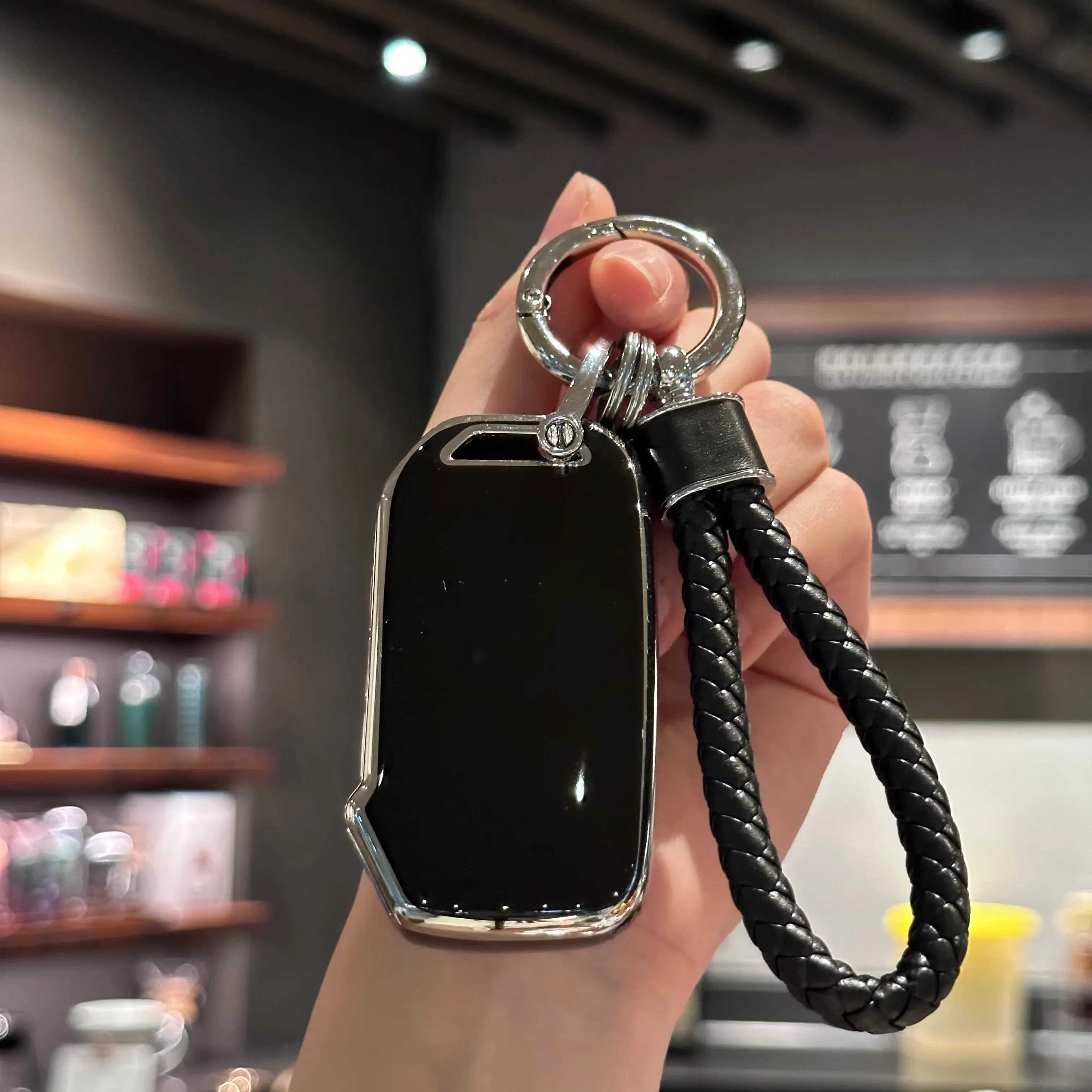 Premium Keyless Entry Fob Cover With Braided Keychain Lanyard ...