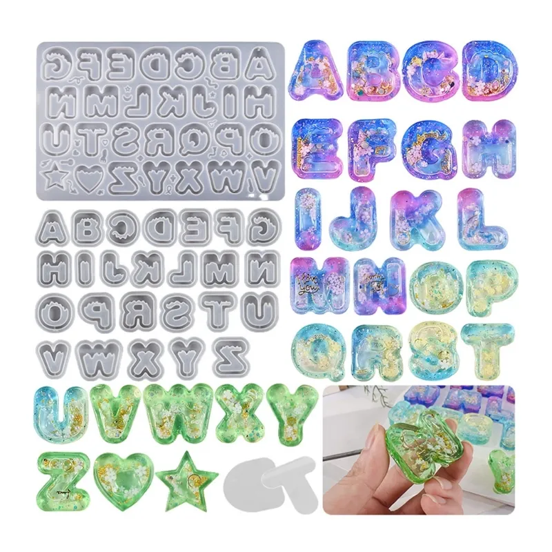 Letter A To Z Mold Alphabet Quicksand Shaker Silicone... From Ddmylucky ...