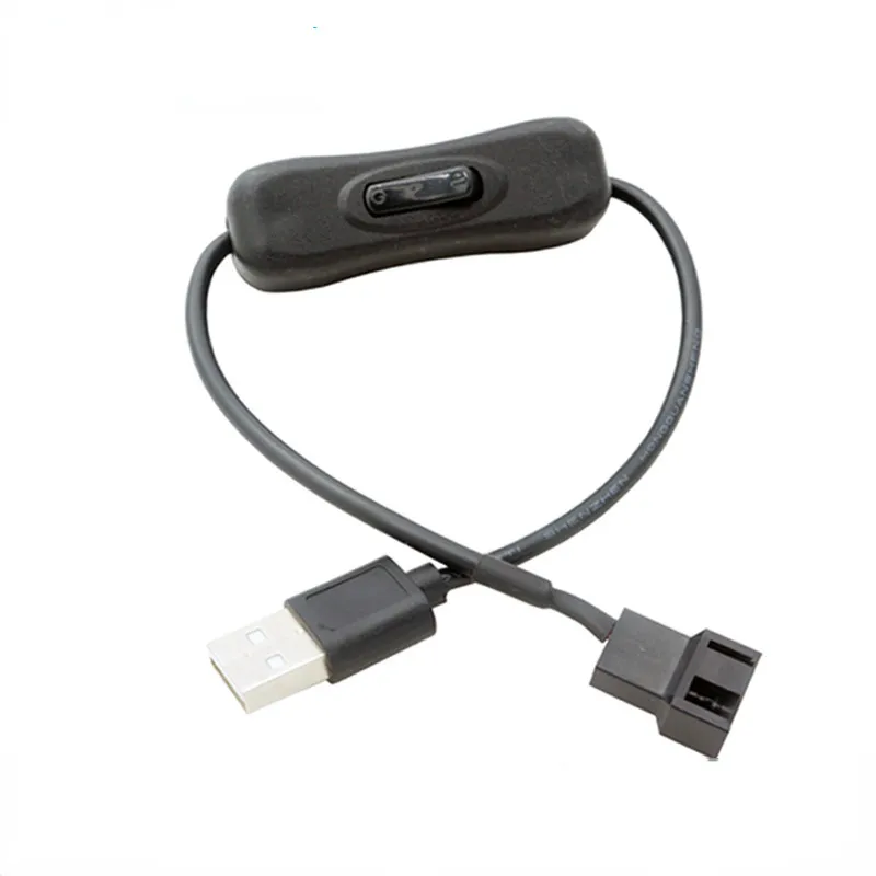 USB to PWM 5V Fan Power usb cable extender with...