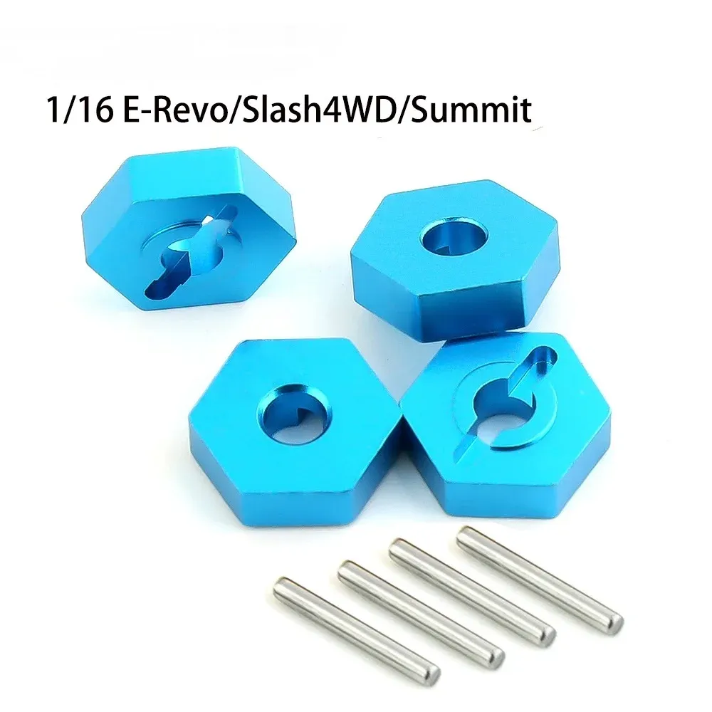 4-Pack 12mm Upgrade Wheel Hex nyse hubs with Axle Pins for Traxxas 1/16 ...