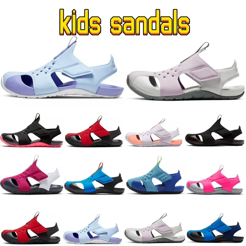 Kids Black Studded Platform Sandals Summer Designer Shoes For Boys ...