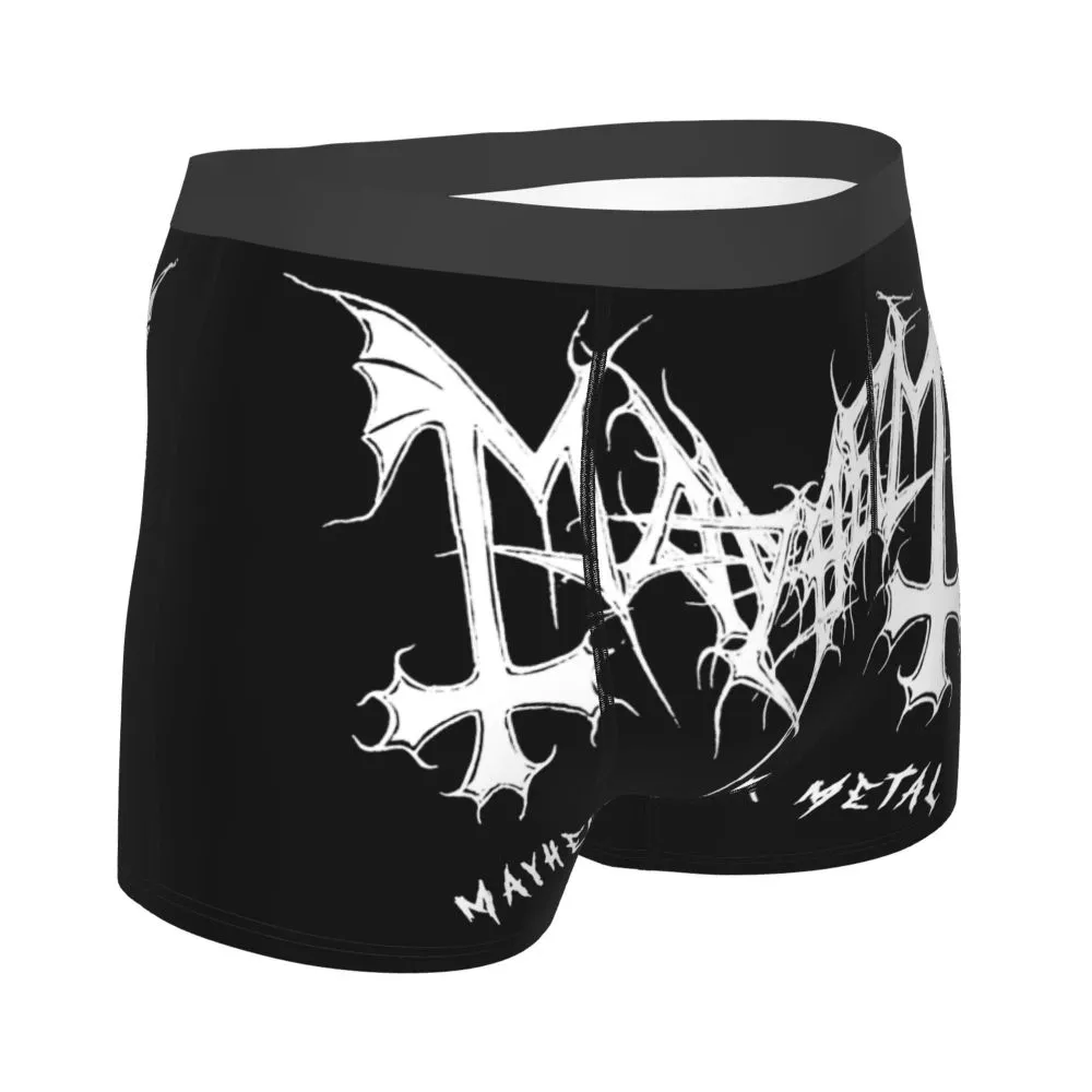 Men's Mayhem Black Metal Band Boxer Shorts Soft Plus Size Underwear ...