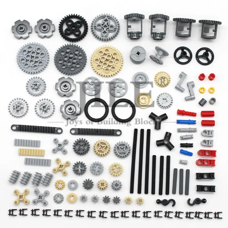 MOC Bulk Technical Parts Pin Liftarm Bricks Set Axle Connector Gear 40 ...