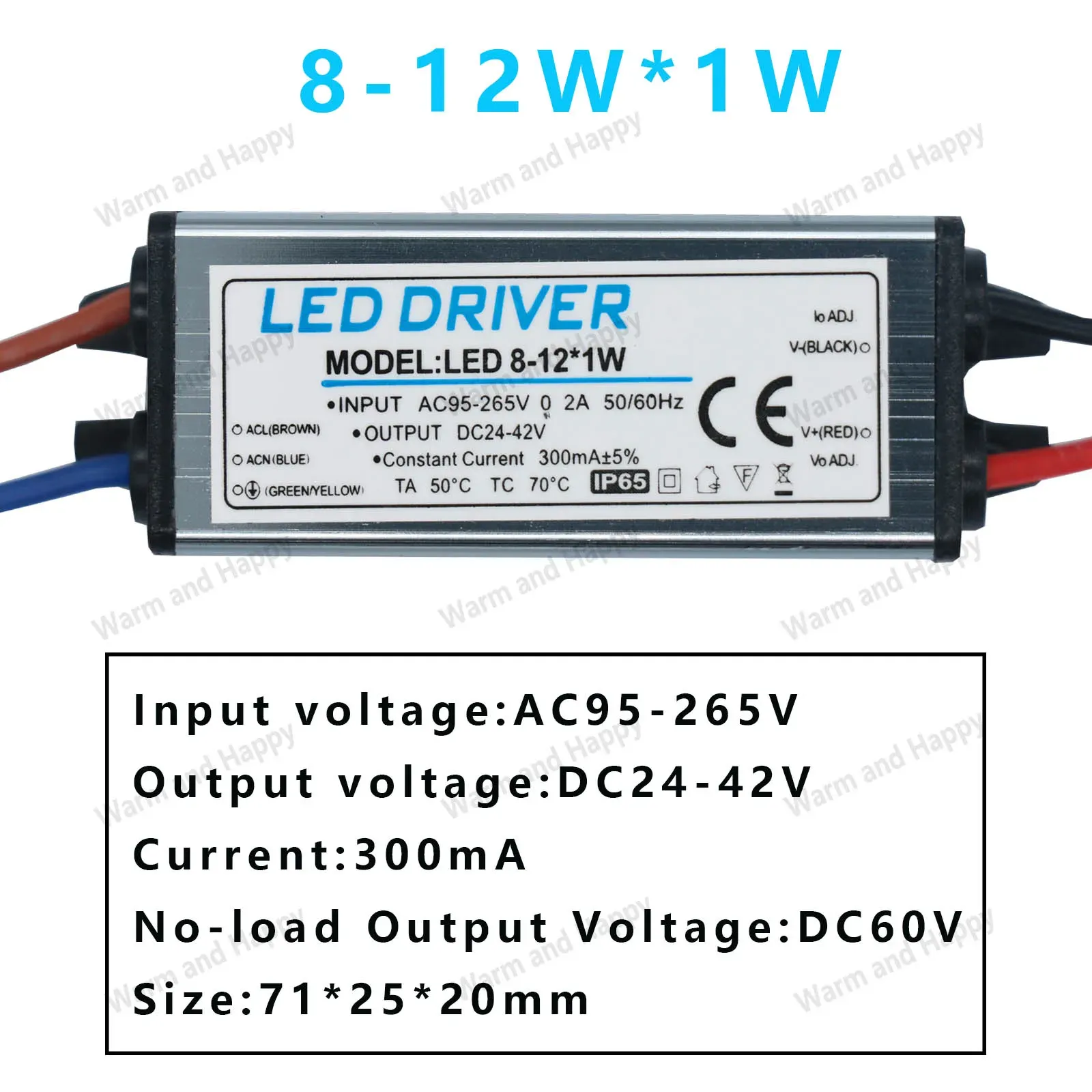 DHgate.com:IP65 Waterproof AC95V-265V Power Supply LED Driver ...