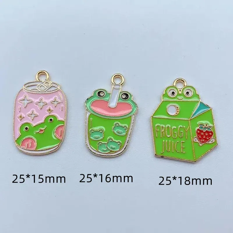 DHgate.com:Enamel Frog Charms for Jewelry Making - 10pc Animal Pendants for Bracelets, Earrings ...