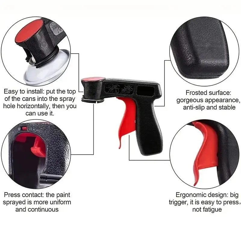 DHgate.com:Portable Spray Paint Handle - Plastic, Ergonomic Grip, Quick ...
