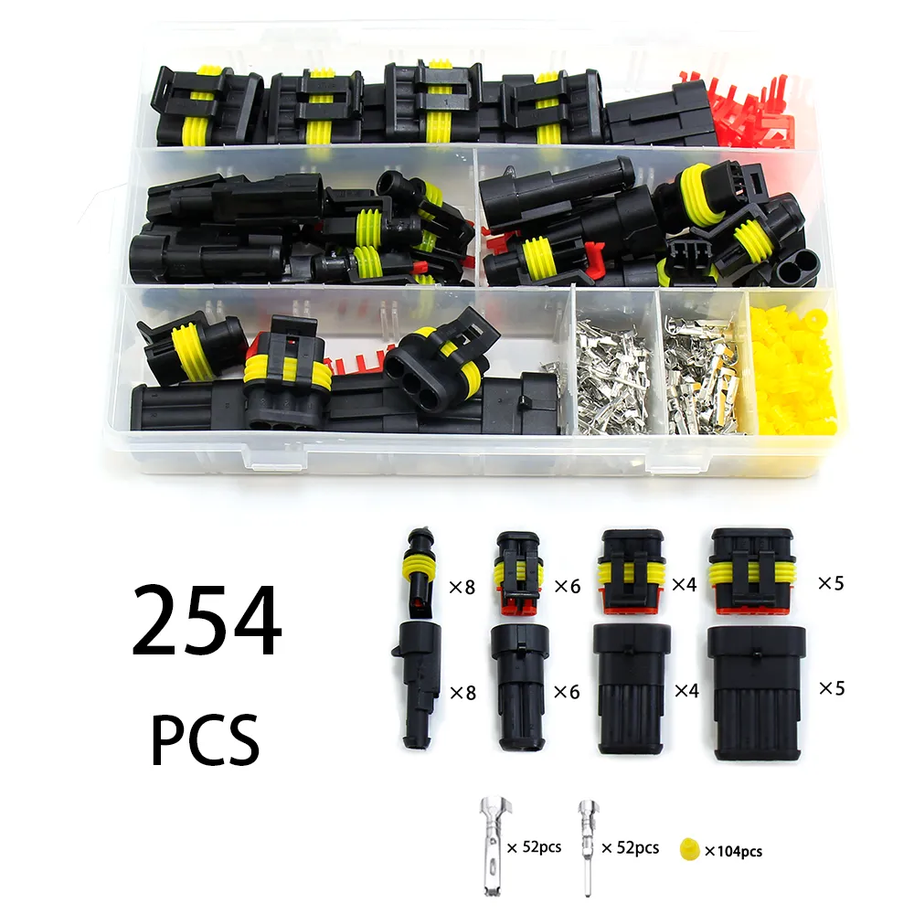 DHgate.com:Upgraded Waterproof Electrical Connectors Kit: 1/2/3/4/5/6 ...