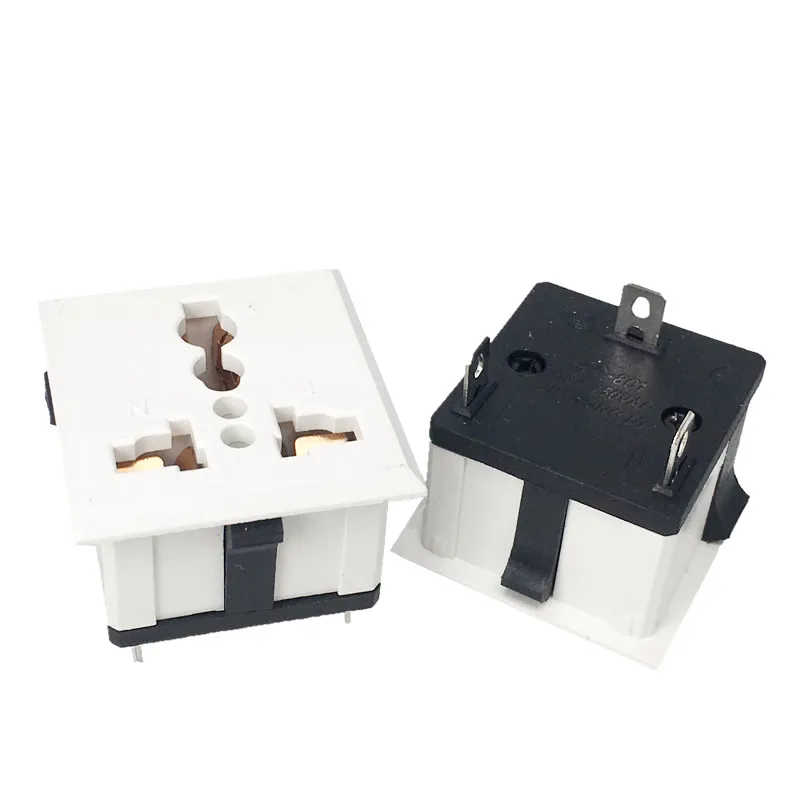 SS 801 Universal AC Power Socket Multi Functional 3 Pin Outlet For US ...