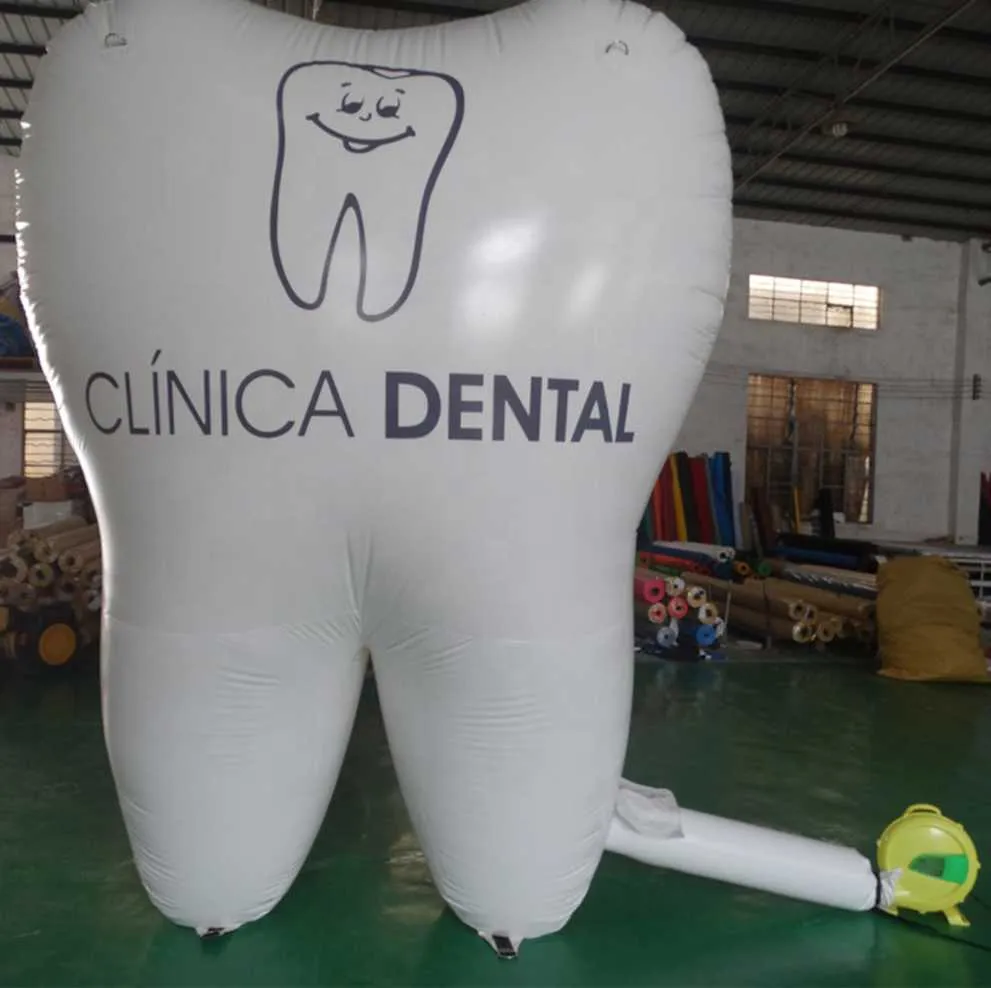 Inflatable Tooth Model Balloon Large Custom Advertising Balloons For ...