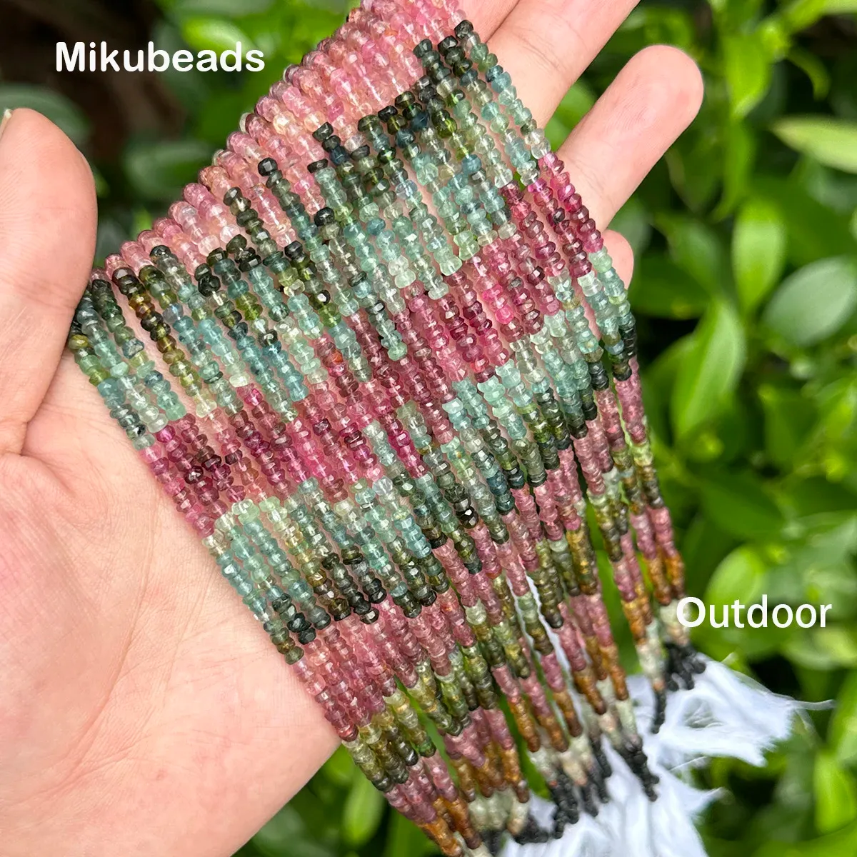 DHgate.com:Natural Tourmaline 4A Faceted Rondelle Loose Beads, 3.3mm DIY Bracelet Necklace ...