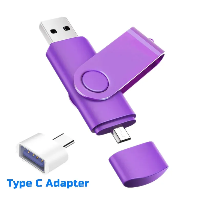 3 in 1 OTG USB Flash Drive 8GB 16GB 32GB 64GB Type-C USB 2.0 for ...