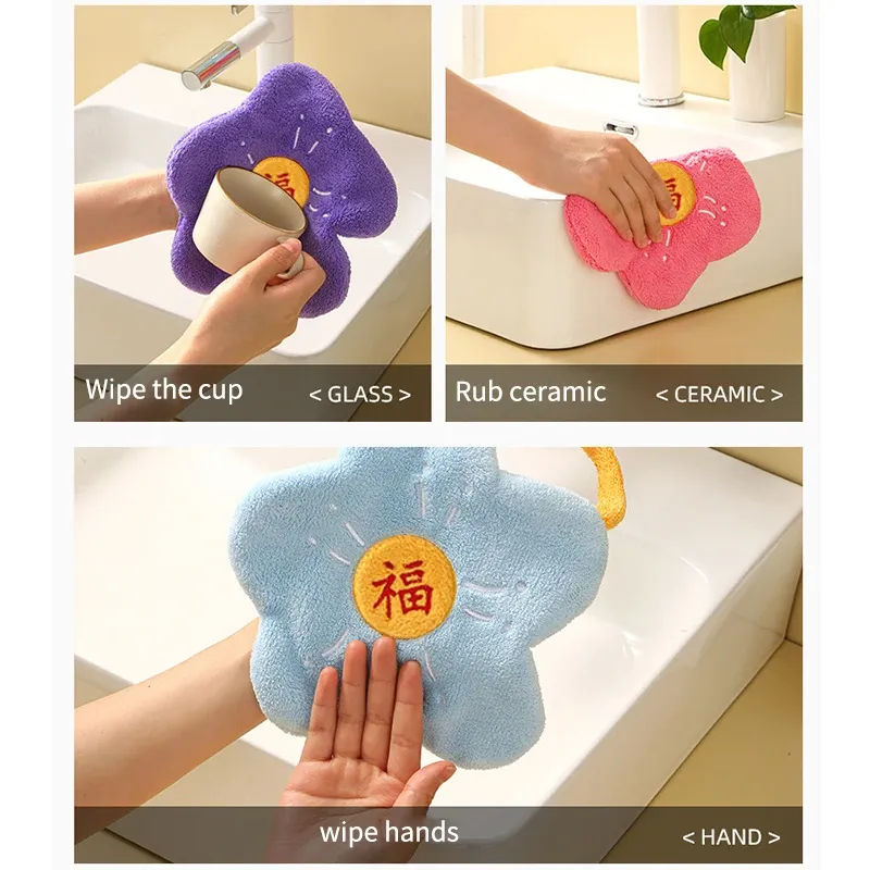 DHgate.com:Super-Soft Microfiber Hanging Hand Towels for Kitchen ...