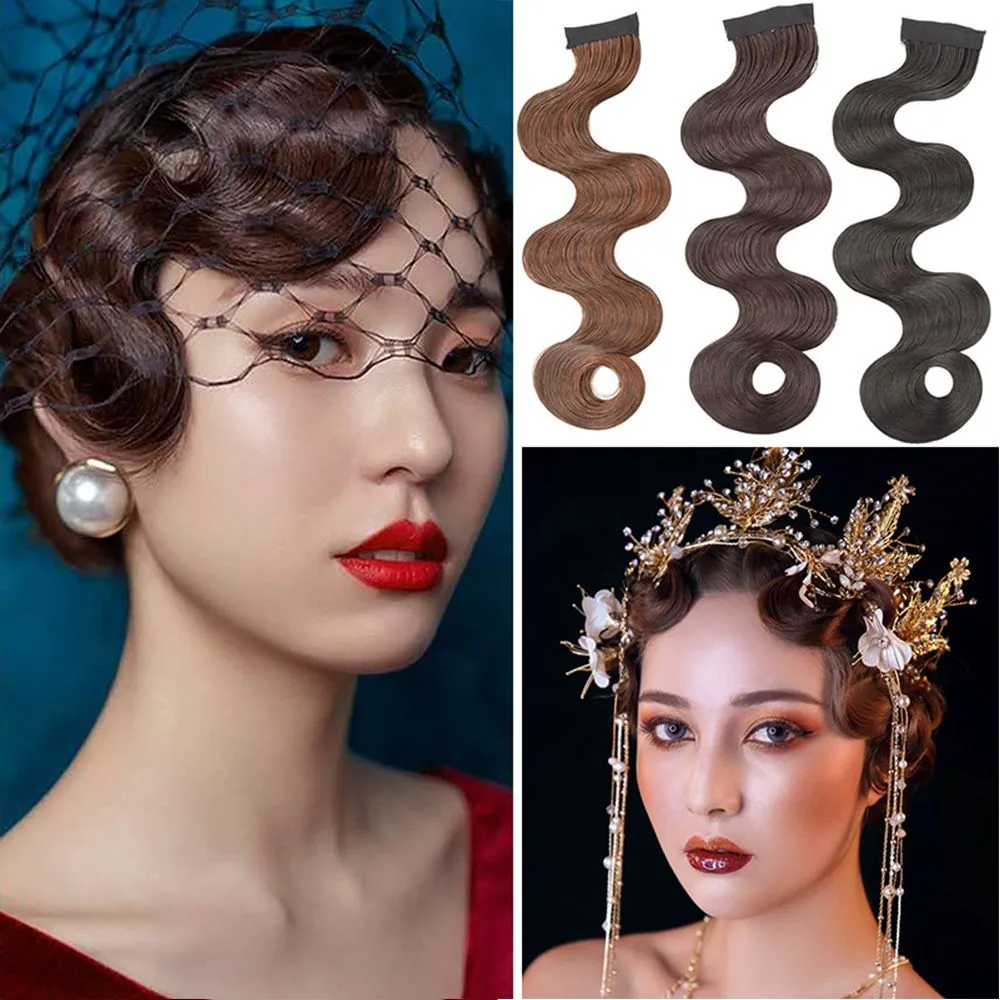 DHgate.com:Wavy Bangs Hair Piece: Natural Synthetic Hair Curly Fringe ...