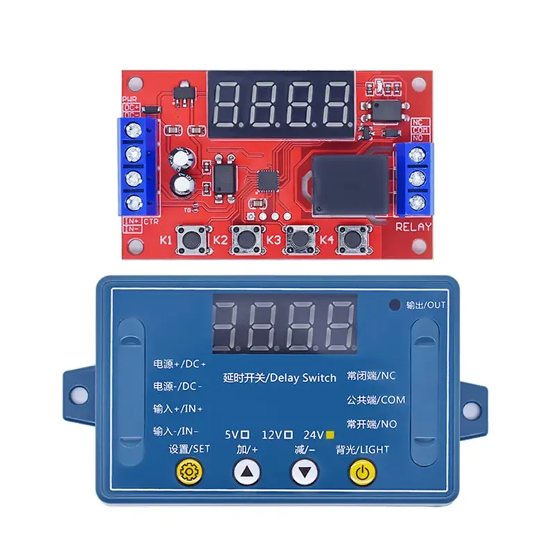 Relay Timer Delay Trigger Switch DC 5V 12V 24V 10A Adjustable Digital ...