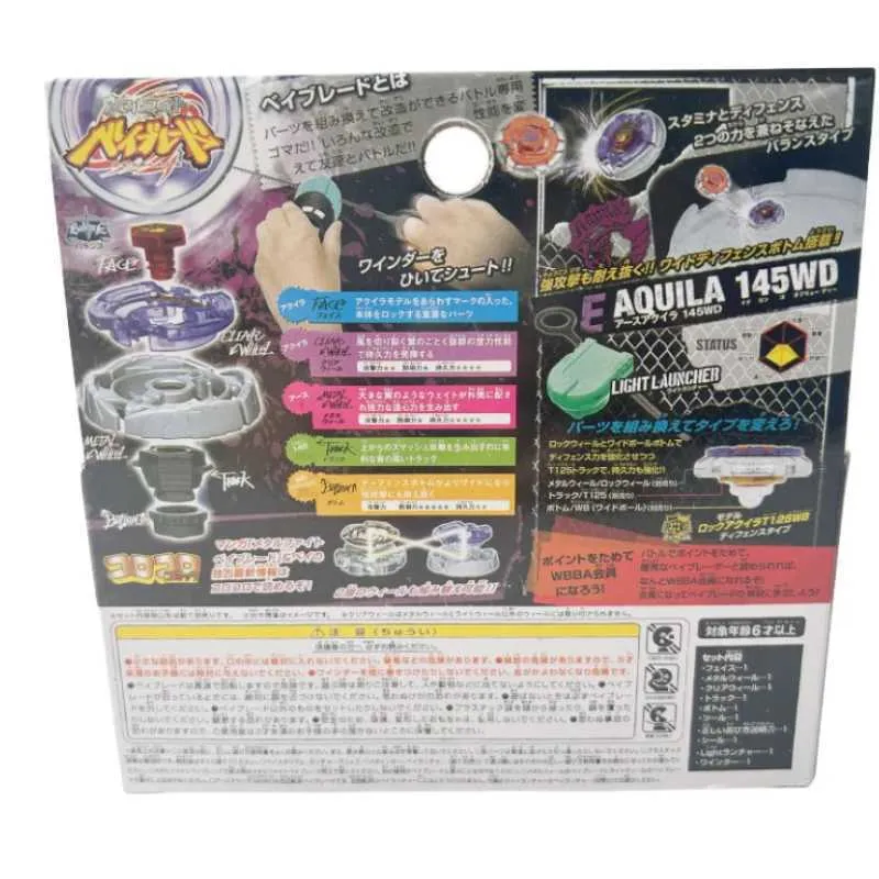 BEYBLADE METAL FUST TOP AQUILA 145WD WHOEL Com Lançador De Luz Battle ...