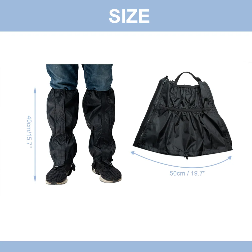 Leg Gaiters Waterproof Snow Boot Covers With Zipper ... From Shoes ...
