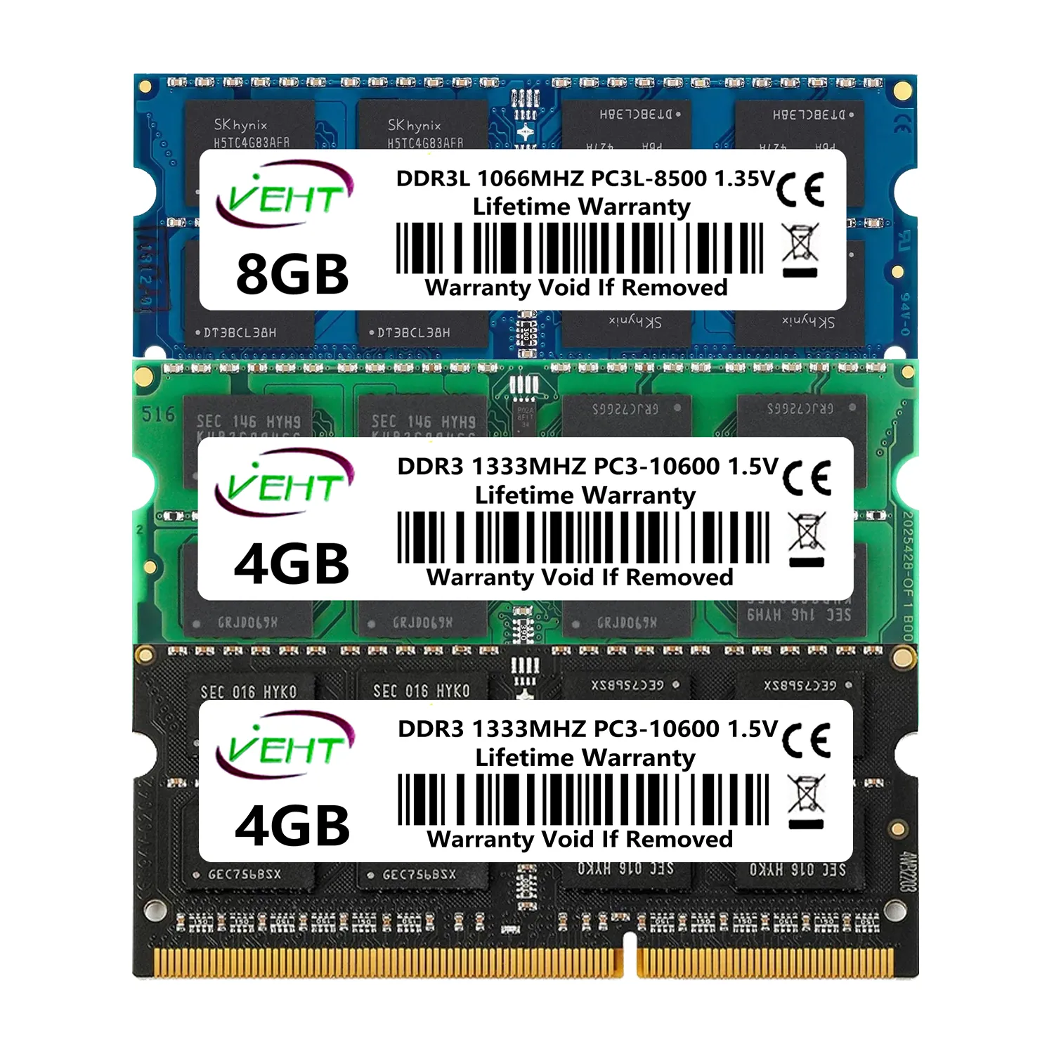 DHgate.com:DDR2 DDR3 2/4/8GB 1.8V/1.5V 200/204Pin SODIMM 6400/5300/1066 ...