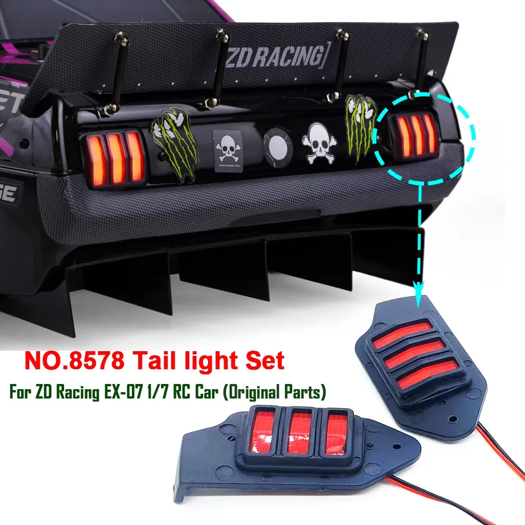 ZD Racing EX-07 1/7 RC Car Taillight Group Tail Light Set Original ...