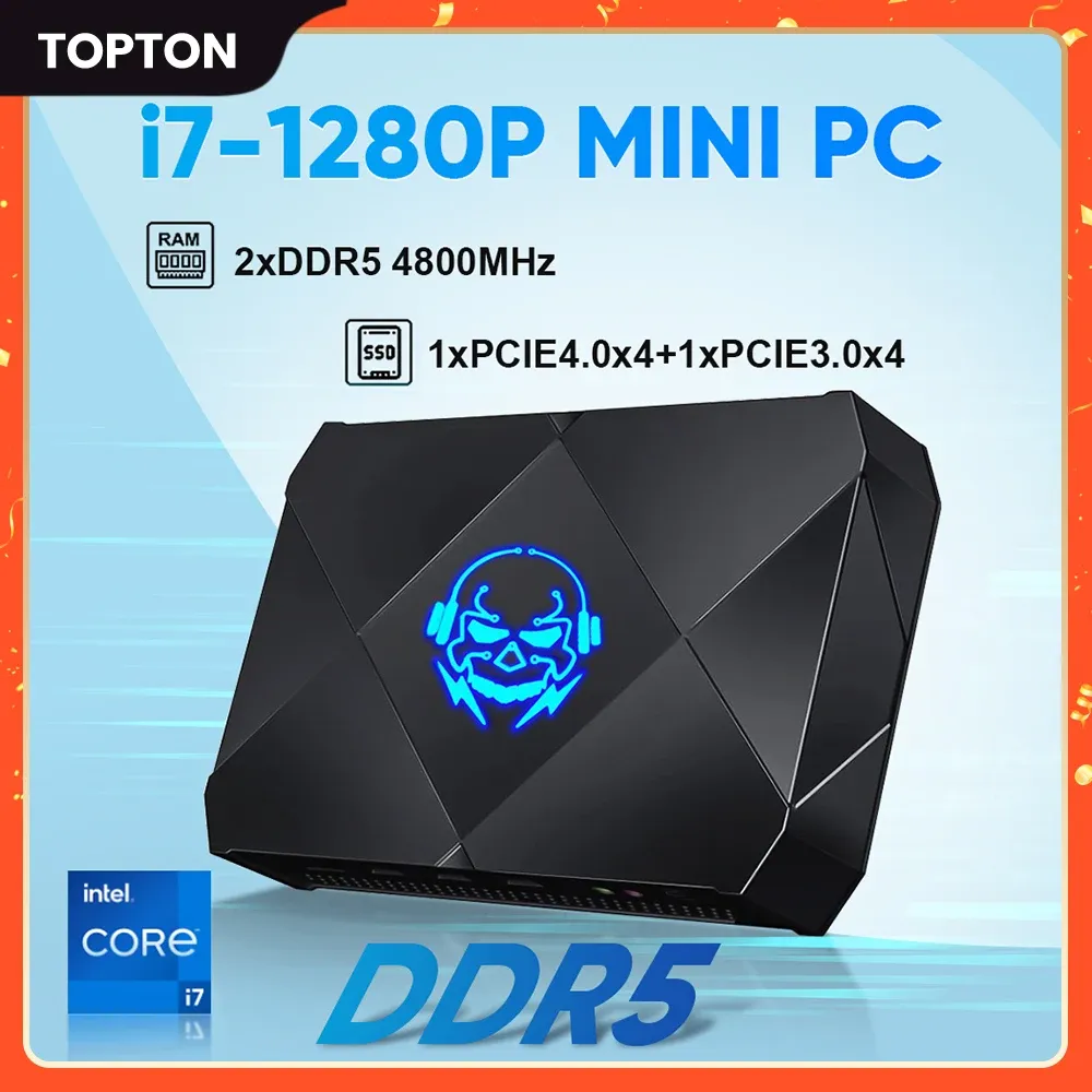 12th Gen Intel Core i7 1280P i5 1240P Mini Desktop PC 32GB DDR5 1.5TB ...