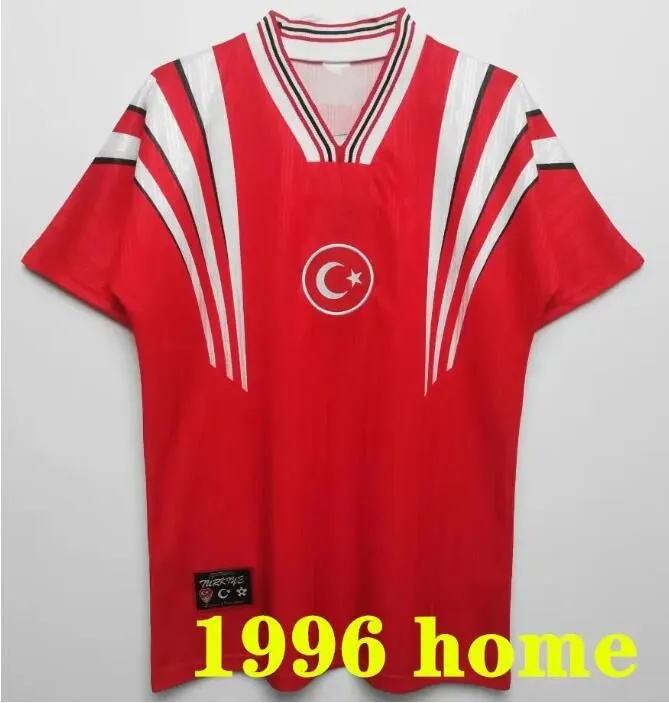 TUR 1996 Retro Turkey Morocco Football Kit Sukur Recber, Basturk ...