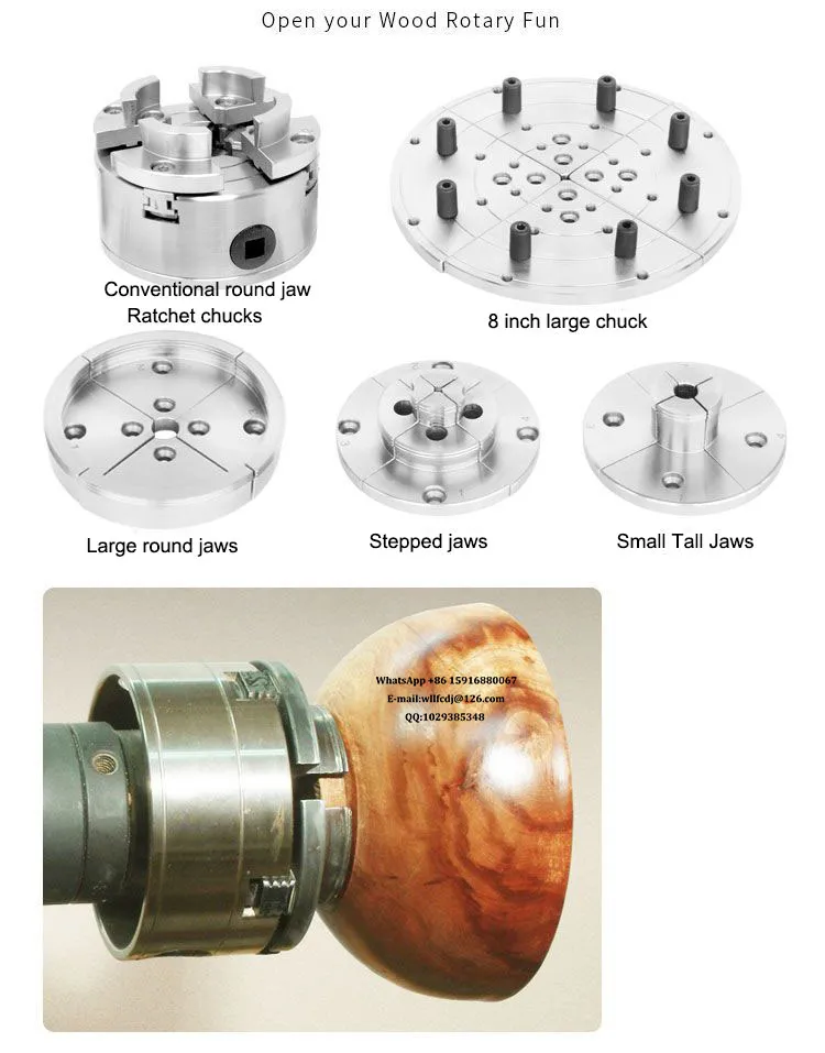 lathe chuck types chart