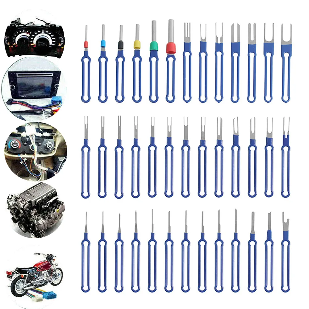 36-Piece Car Terminal Removal set out with Electrical Wiring Crimp ...