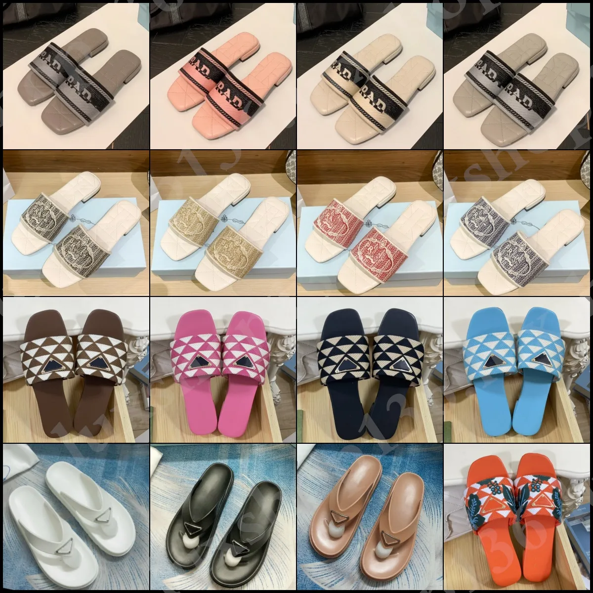 Fashion Designer Leather Womens Summer Beach Sandals Comfortable Slip ...