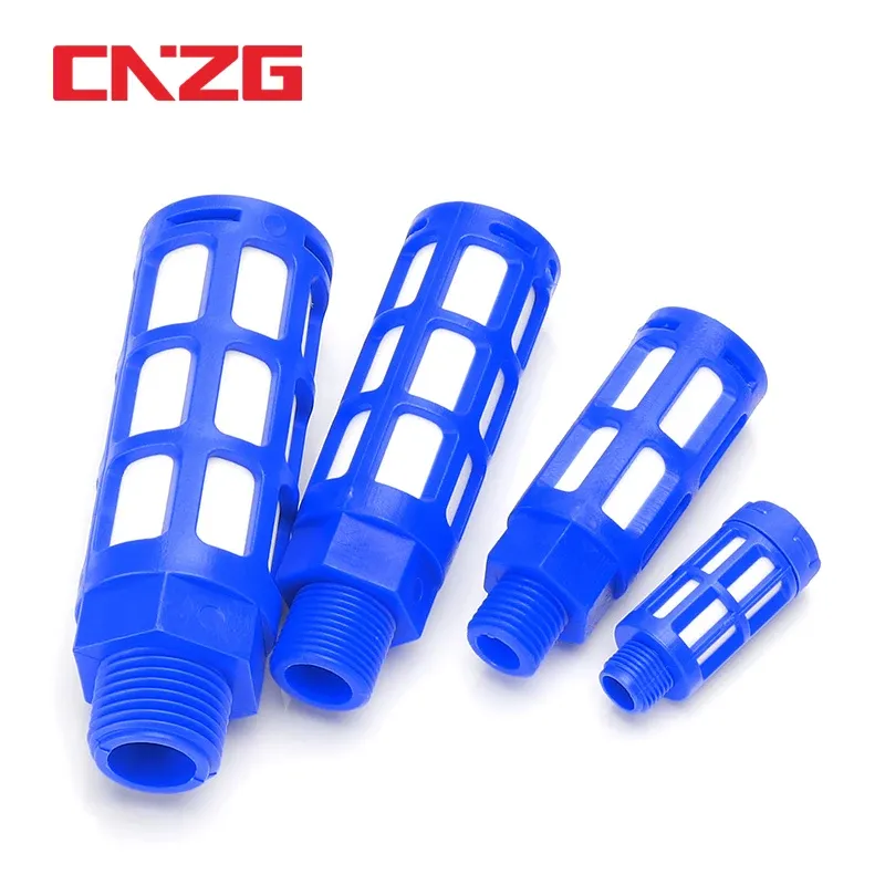 Air Silencer Plastic Exhaust Muffler Pneumatic 1/8 1/4 3/8 1/2 Male ...