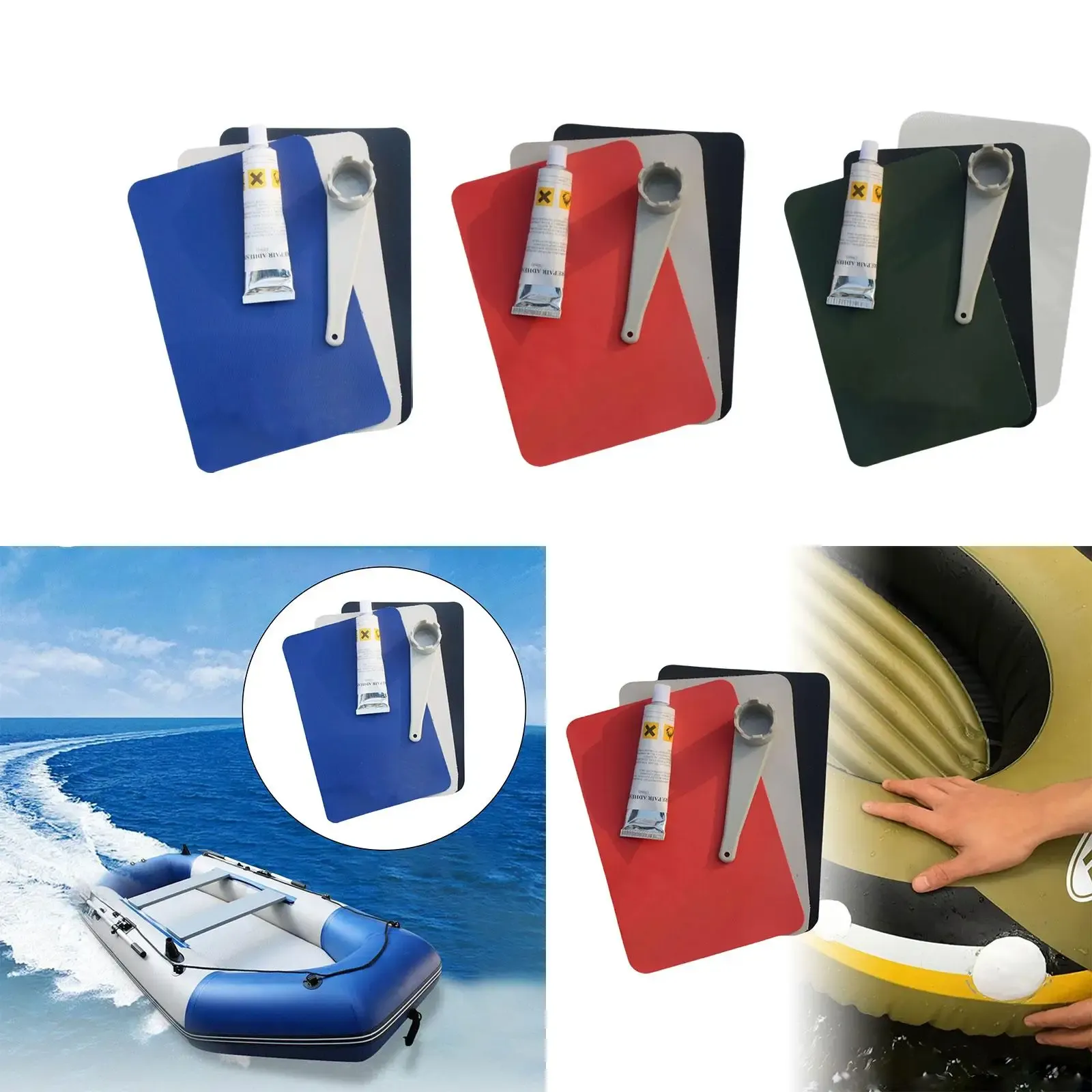 Kayak Repair Patches Kayak Air Valve Wrench Inflatable Boat Repair ...