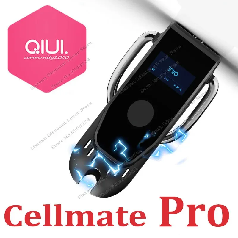 QIUI Cellmate Pro Male Chastity Cage APP Control Remote Electric Shock ...