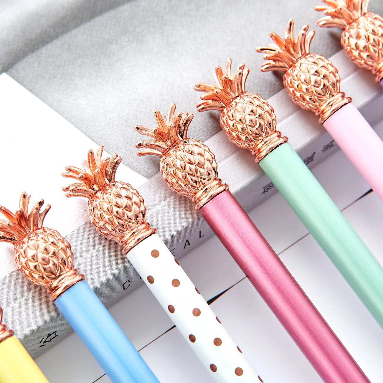 Creative Pineapple Ballpoint Pens Student Writing Ballpoint Metal ...