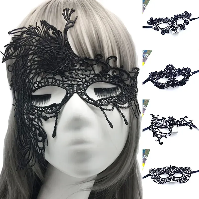 Cosplay Sexy Lace Mask Masquerade Party Nightclub Halloween Black Sexy ...