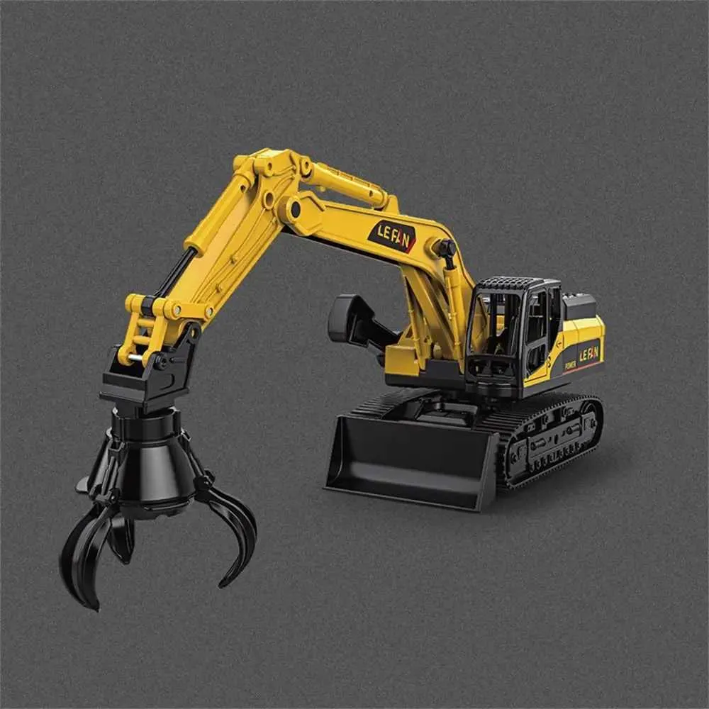 Diecast Model Cars Drilling Excavator Engineering Model Car Toy ...