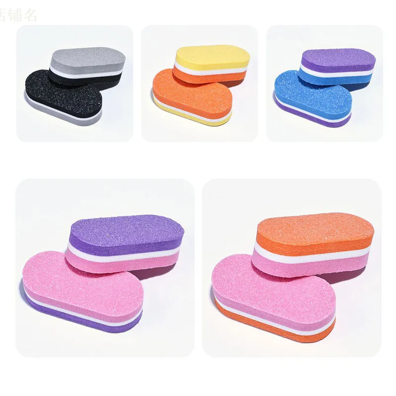 Mini Nail Sponge Files Buffer Block 100/180 Grit Nail File Pedicure ...
