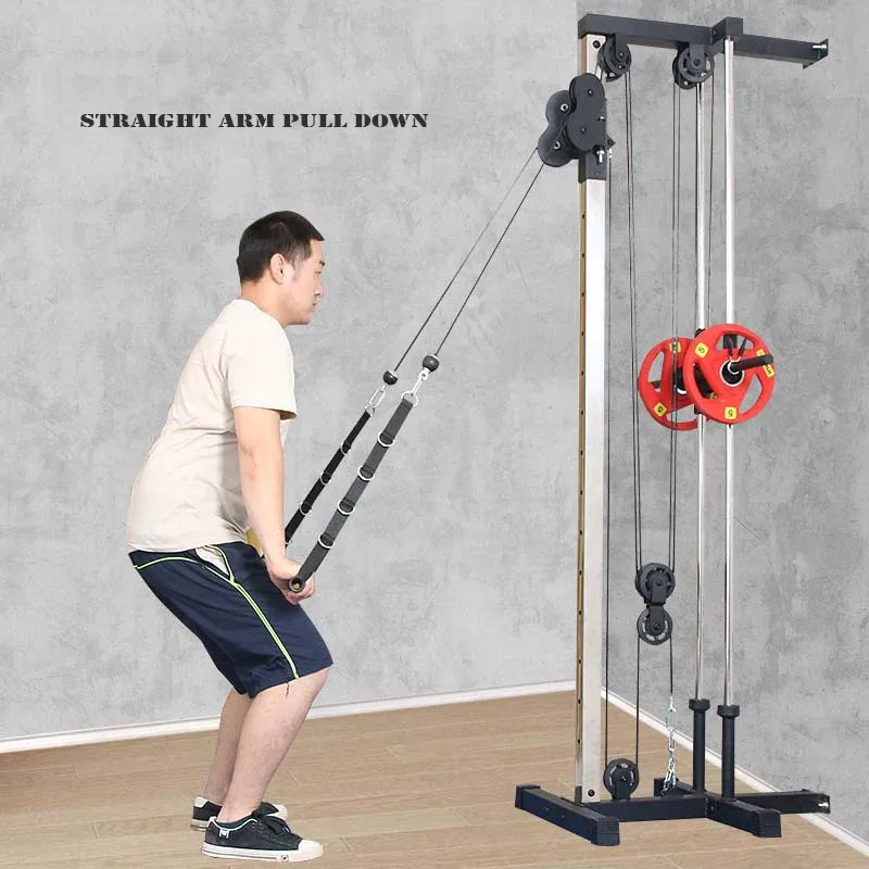 Home Gym EssentialWall-Mounted Pull-down Smith Machine for Strength ...