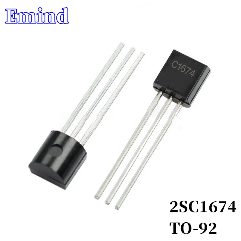 DHgate.com:2SC1674 NPN Bipolar Amplifier Transistors, TO-92, 20V/20mA ...